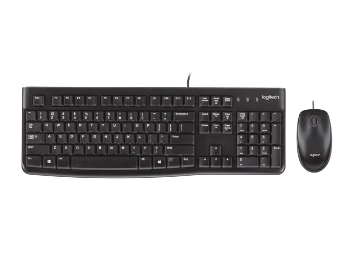 Combo LOGITECH Teclado + Mouse MK120 COLOR Negro – MP Computers Ltda.