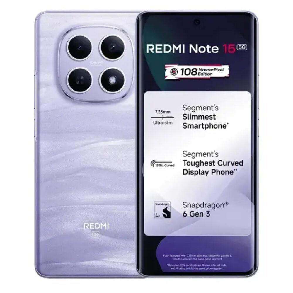 REDMI Note 15 Pro 5G Mist Purple 8GB RAM 256GB ROM – MP Computers Ltda.